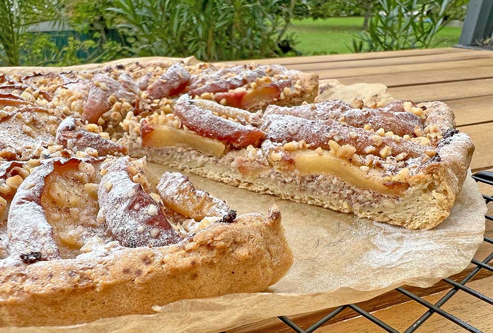 Rezept Apfel Nuss Tarte lowcarb keto glutenfrei - Dr. Almond Lowcarb ...