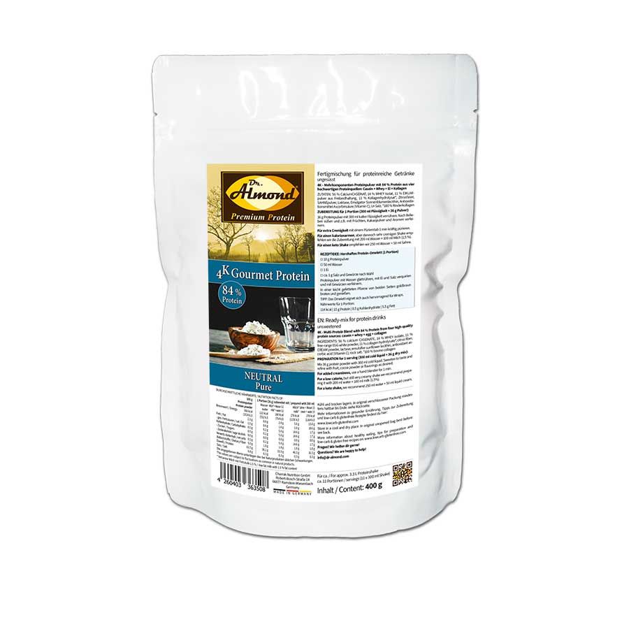 4K Gourmet Protein NEUTRAL Mehrkomponenten Proteinpulver keto